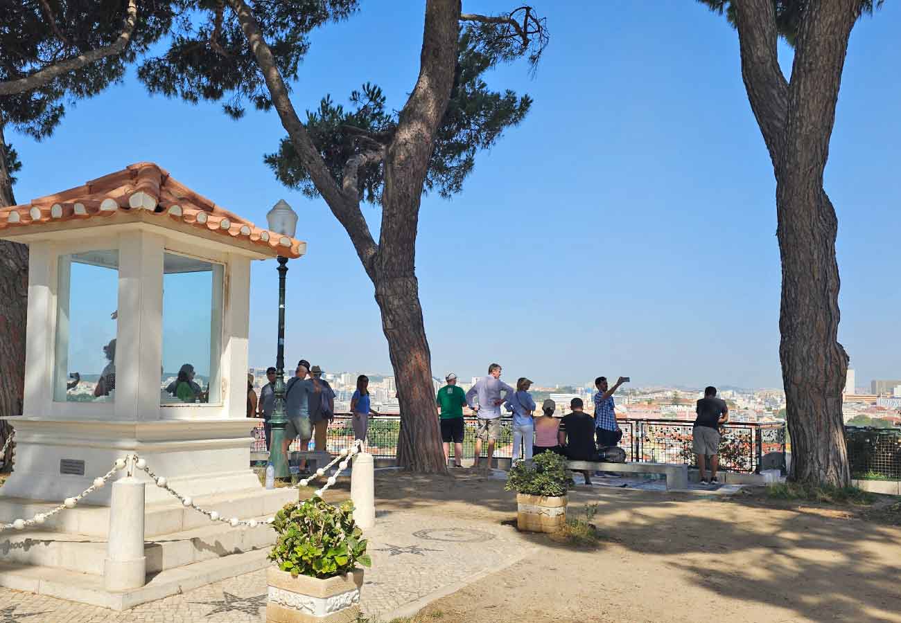 The Miradouro da Senhora do Monte viewpoint, Lisbon